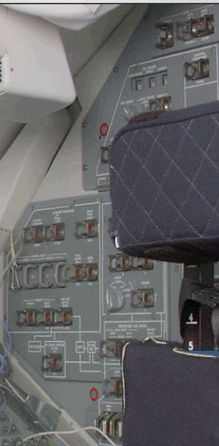 Space Shuttle Guide; Interior of the Flight Deck of the Space Shuttles.